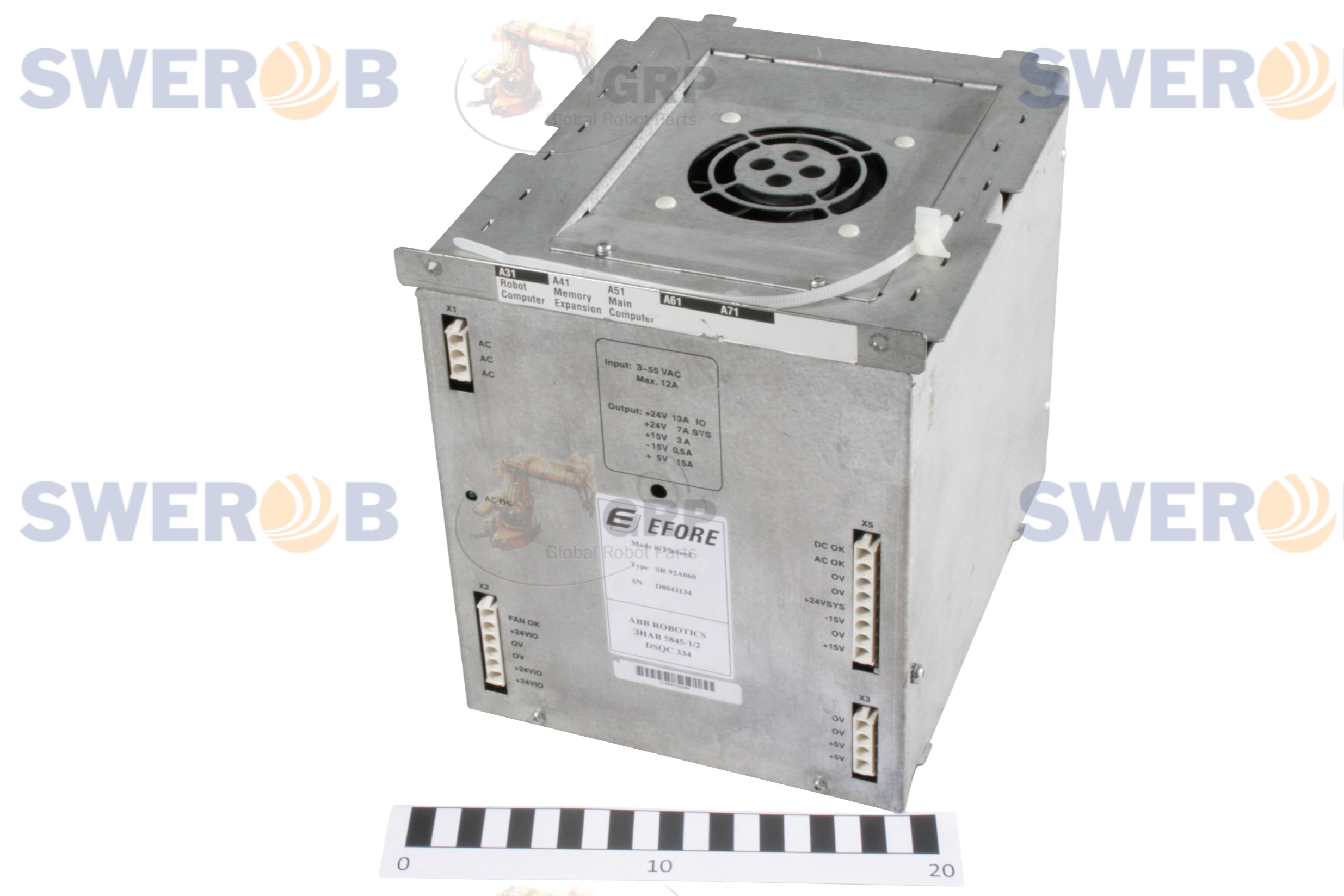 3HAB5845-1 - Power supply DSQC 334 (DSQC334)Global Robot Parts