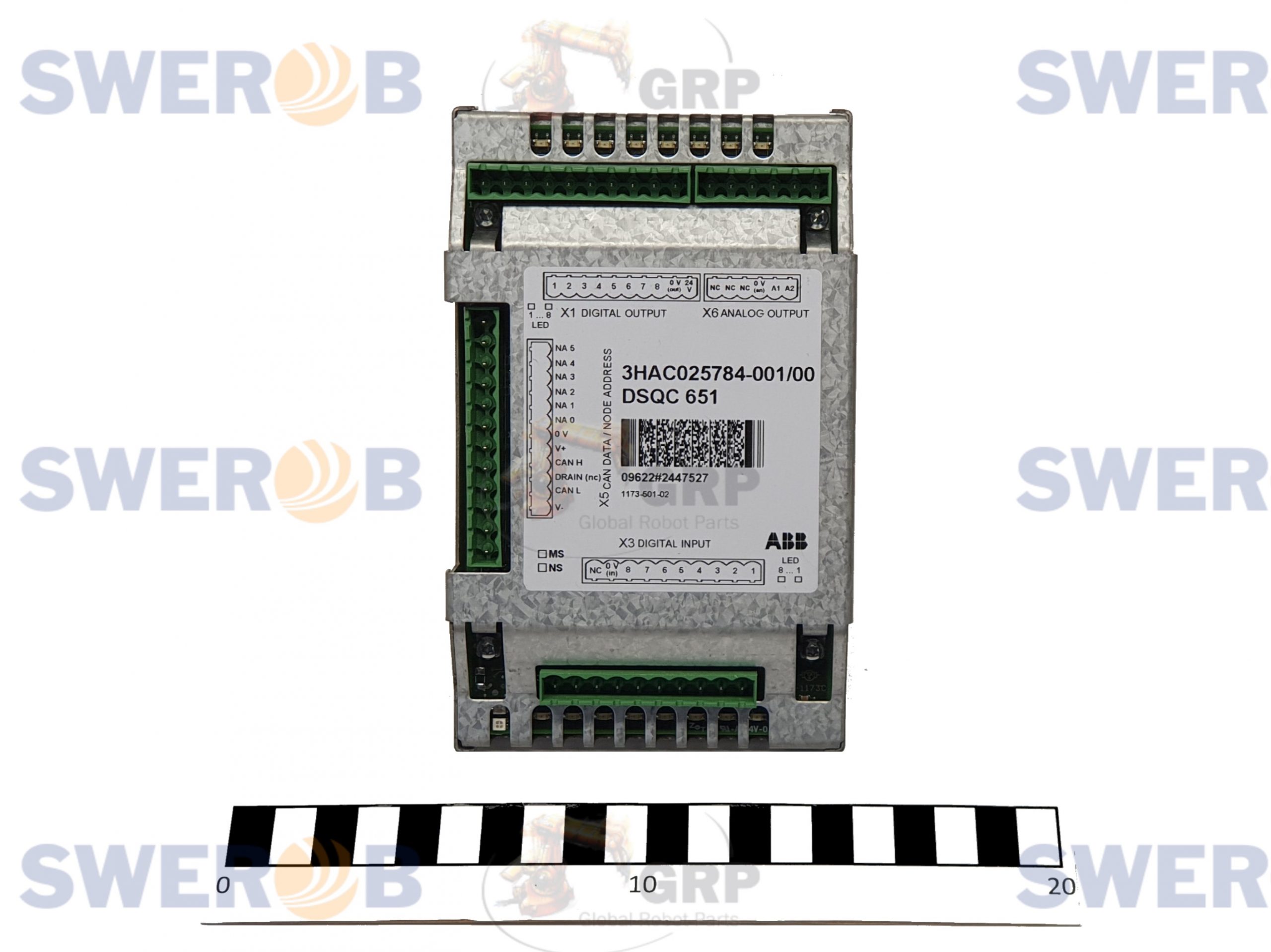 3HAC025784-001 - Combi I/O DSQC 651 (DSQC651)Global Robot Parts
